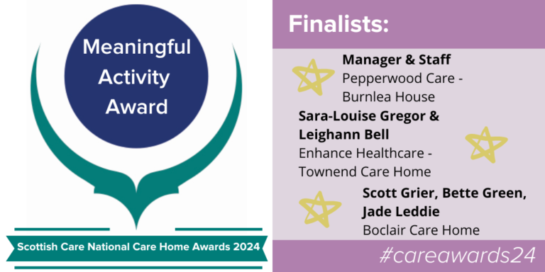 Finalists Revealed for the 2024 Care Home Awards! - Scottish Care